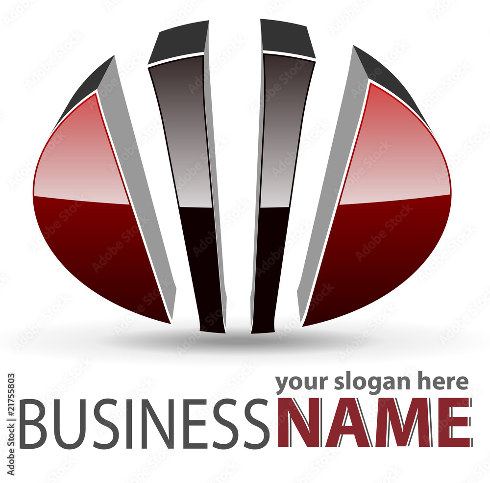 logo 3d red circle Stock Vector | Adobe Stock