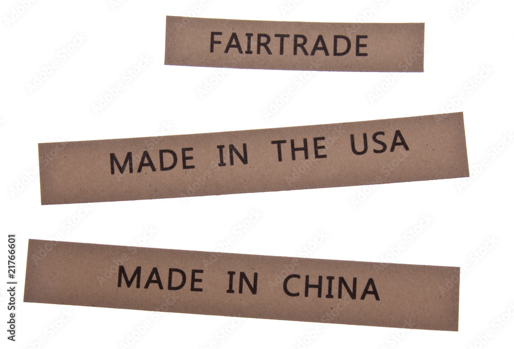 Fair Trade Labels Stock Photo | Adobe Stock