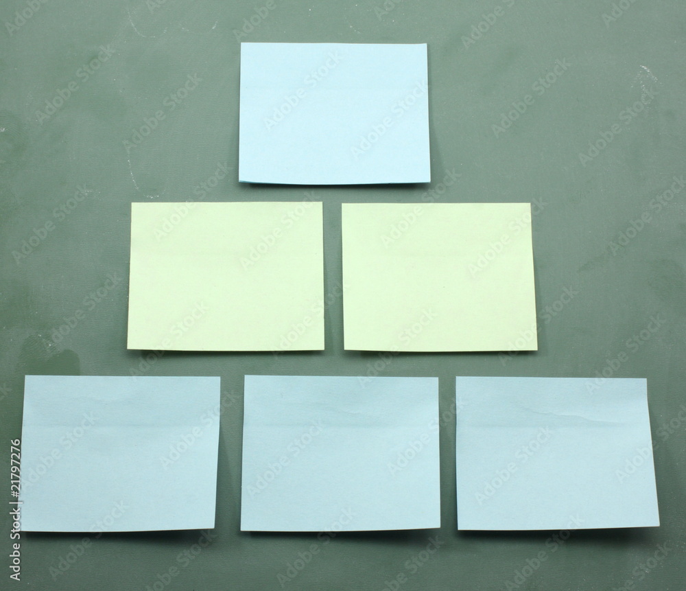 Sticky Notes Organization Chart Template Stock Photo | Adobe Stock