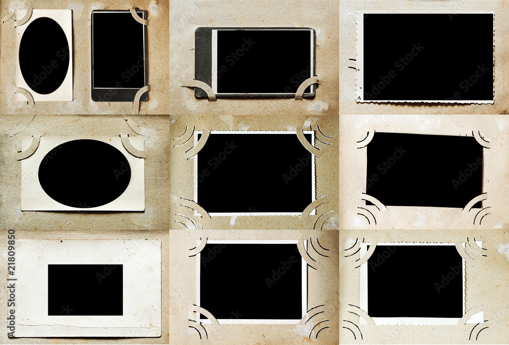 photo album pages set Stock Photo | Adobe Stock