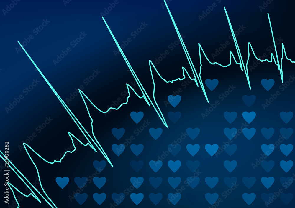 medical background with a heart beat, vector illustration Stock Vector ...