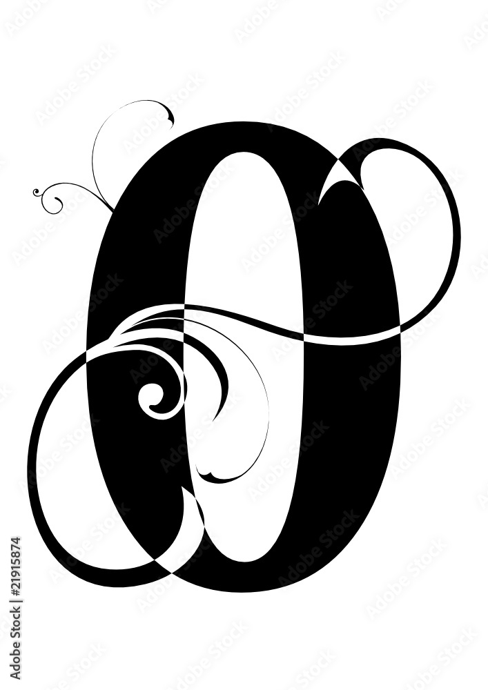 letra O alfabeto vector de Stock | Adobe Stock