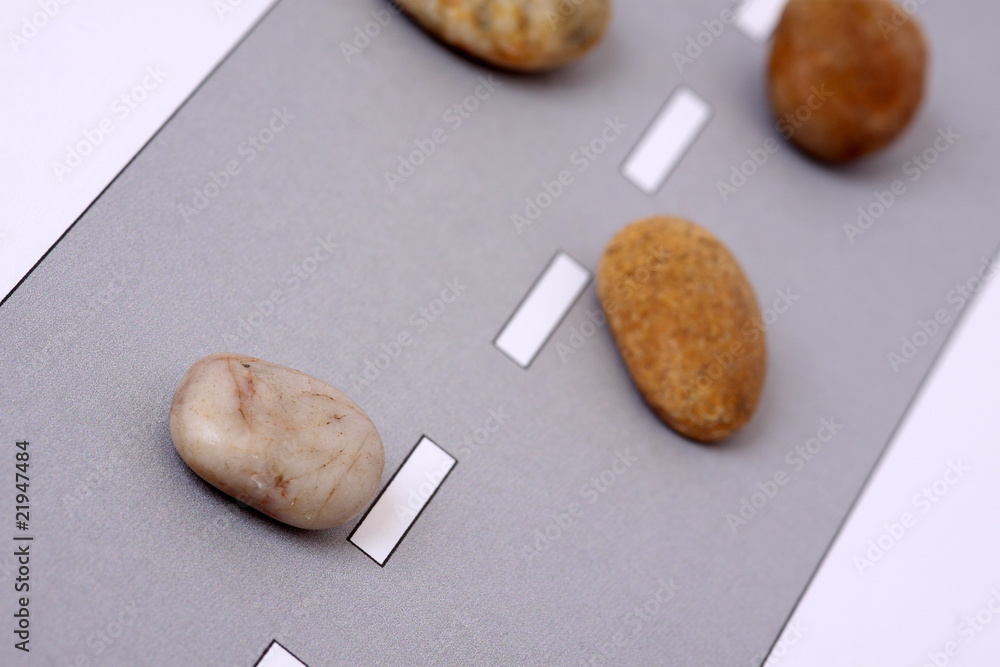 Steine im Weg Stock Photo | Adobe Stock