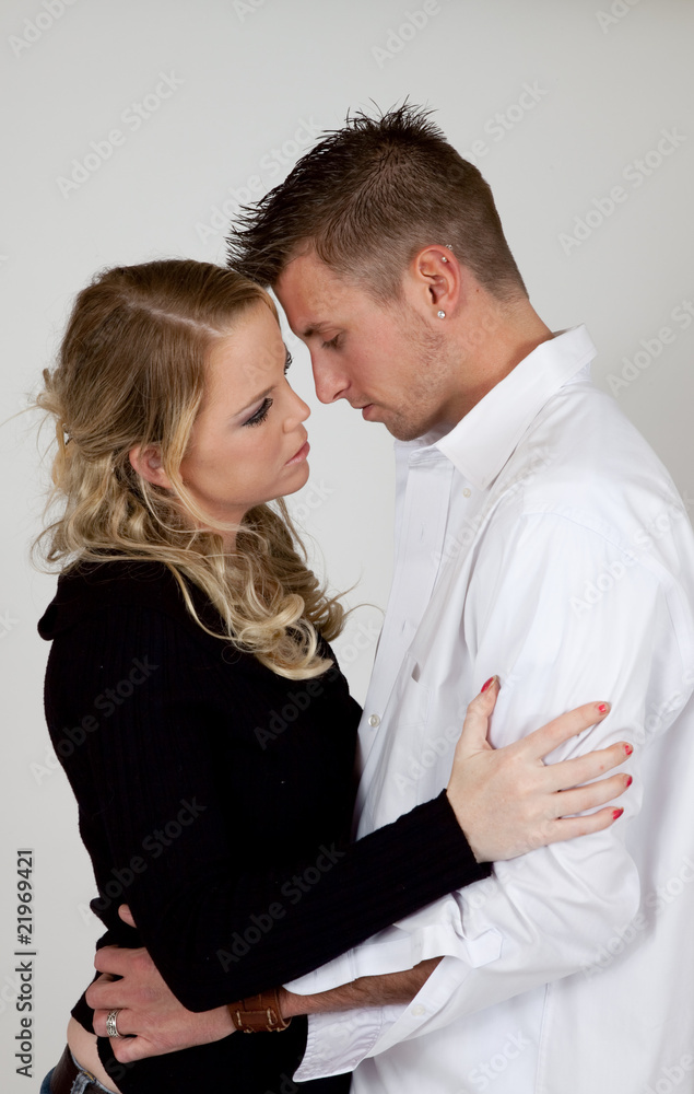Romantic couple hug Stock Photo | Adobe Stock