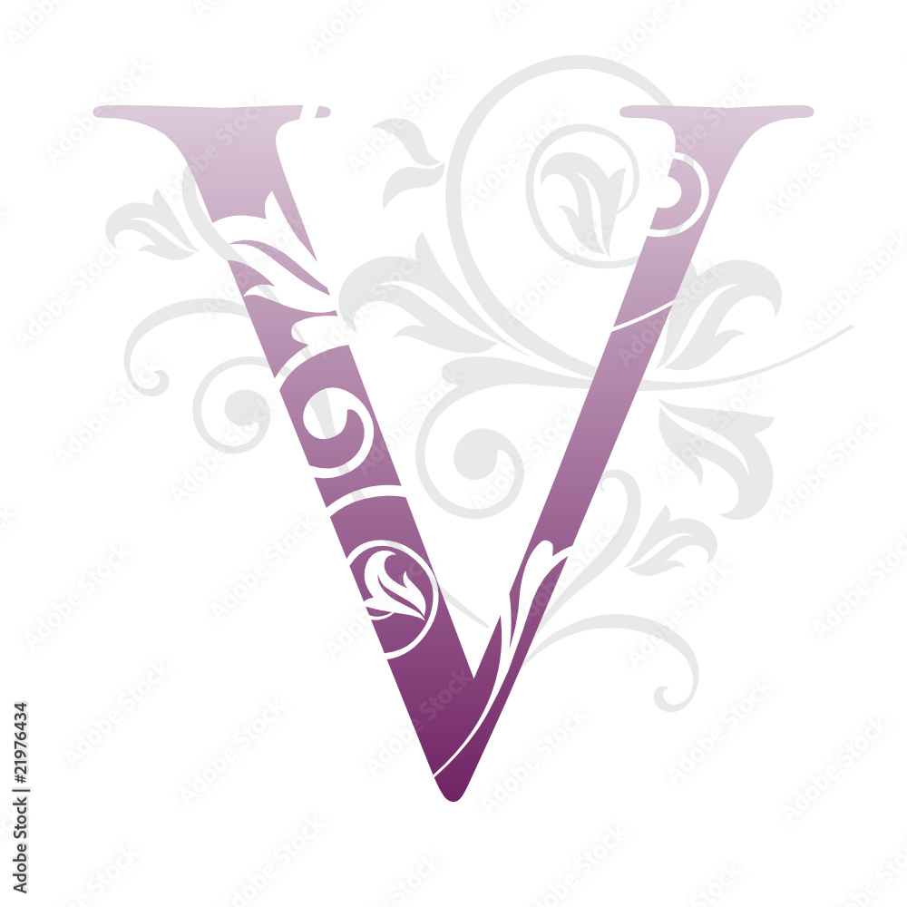 letra v uve vector de Stock | Adobe Stock