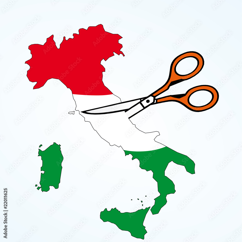 Vettoriale Stock italia nord-sud | Adobe Stock