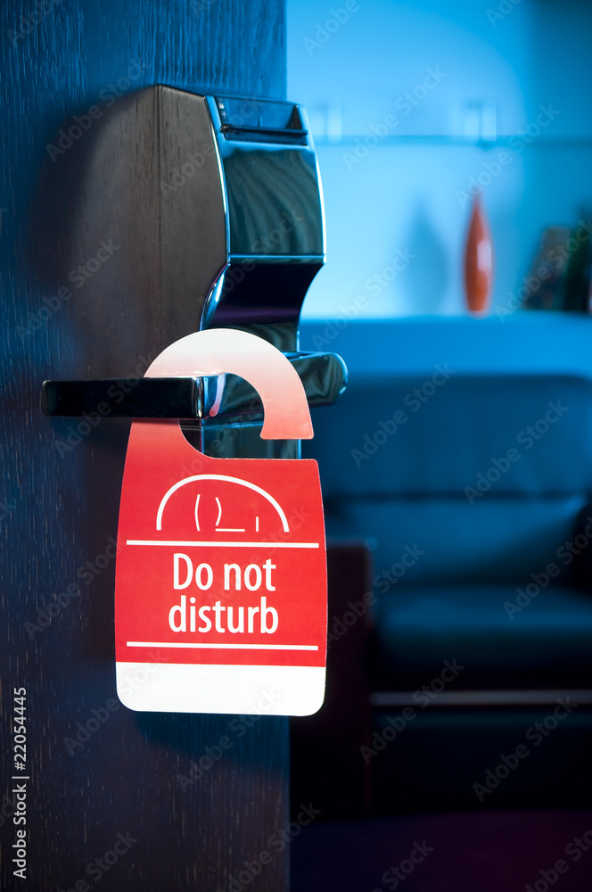 Do not disturb sign Stock Photo | Adobe Stock