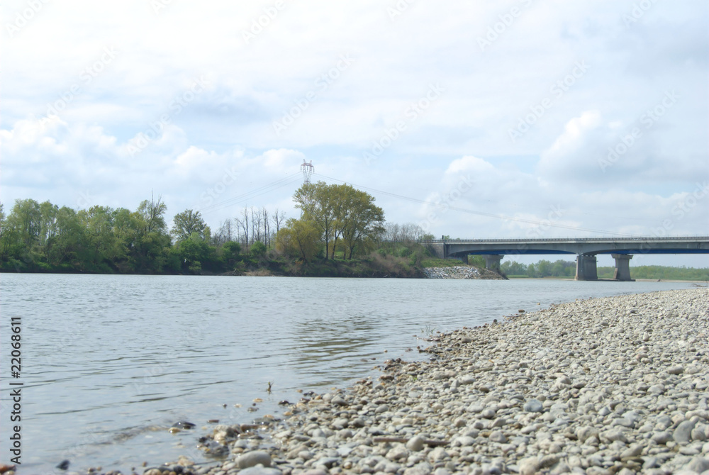 spiaggia sul fiume po Stock Photo | Adobe Stock