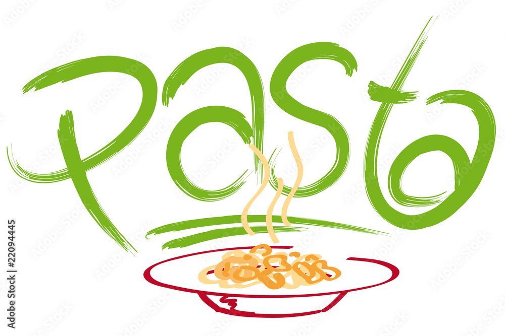 Pasta Logo Stock Vector | Adobe Stock