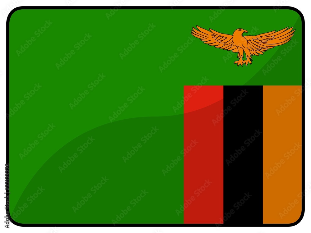 drapeau zambie zambia flag Stock Illustration | Adobe Stock