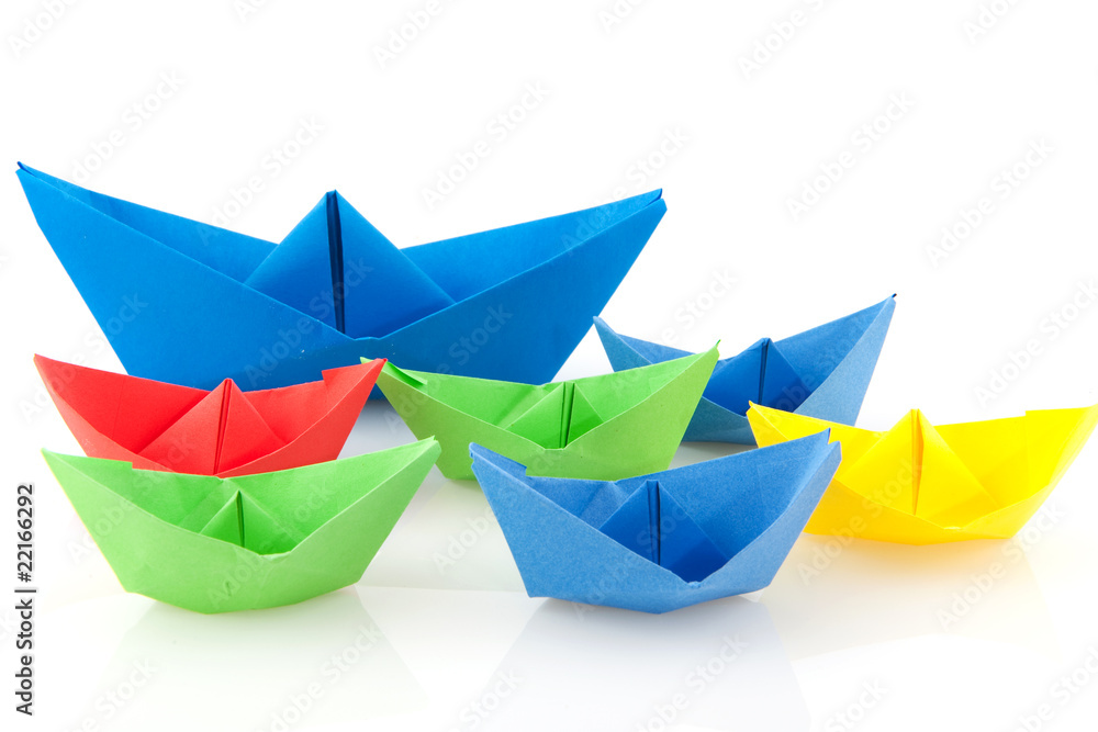paper boats Stock Photo | Adobe Stock