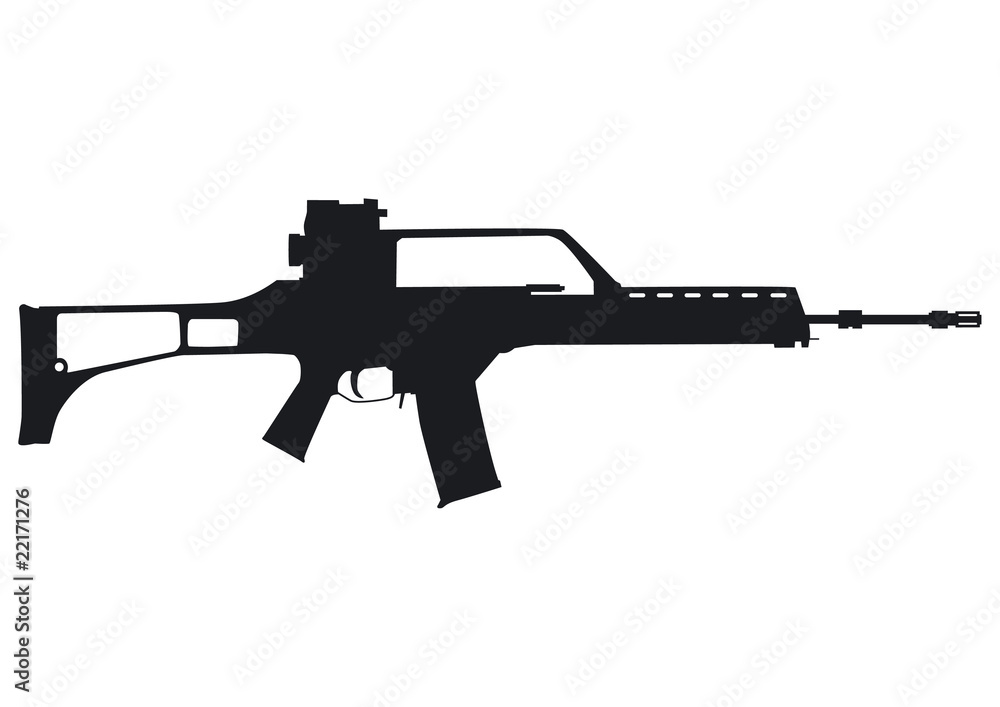 Sturmgewehr G 36 Heckler Koch Stock Vector | Adobe Stock