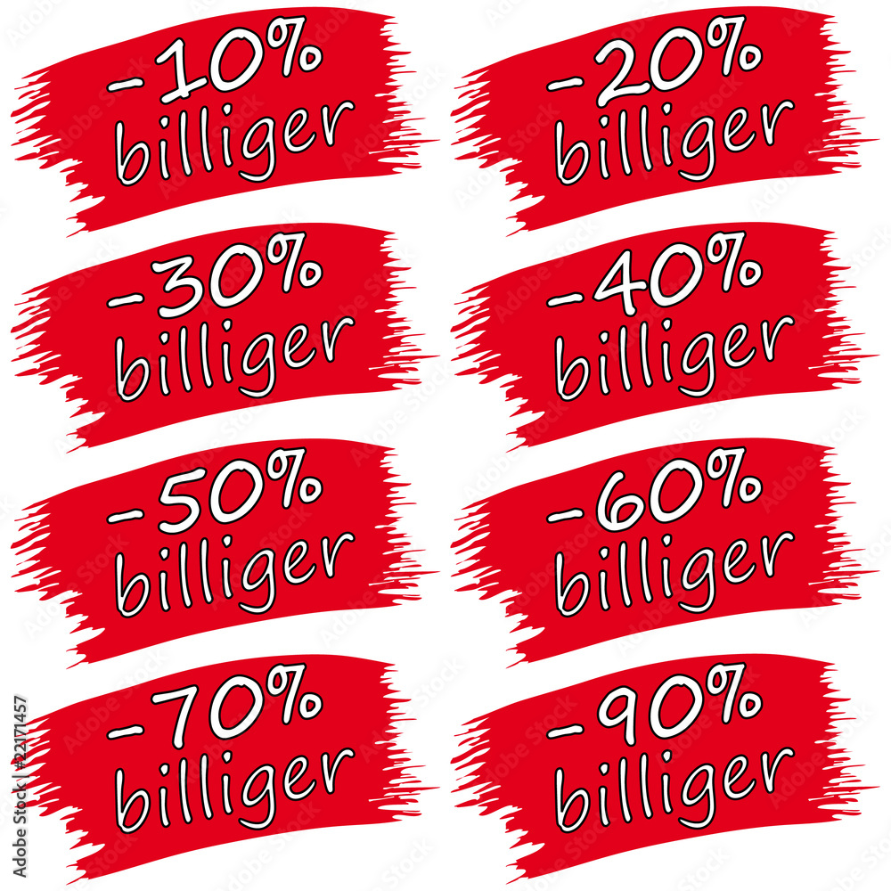 Sonderangebot - Prozent billiger Stock-Vektorgrafik | Adobe Stock