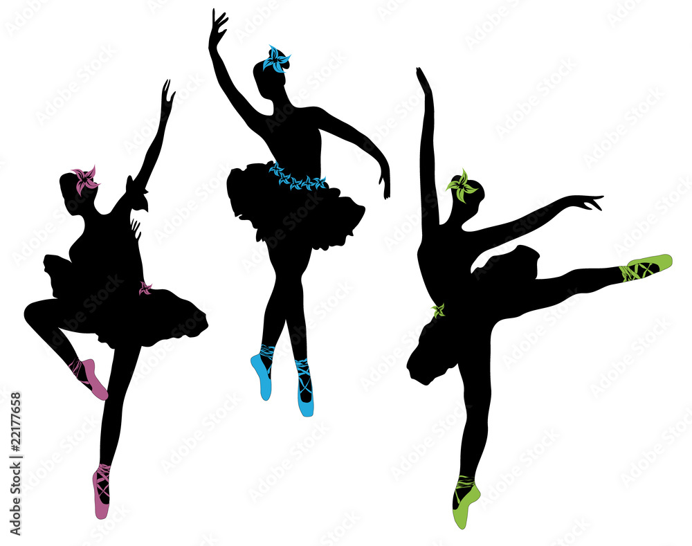 Bailarinas vector de Stock | Adobe Stock