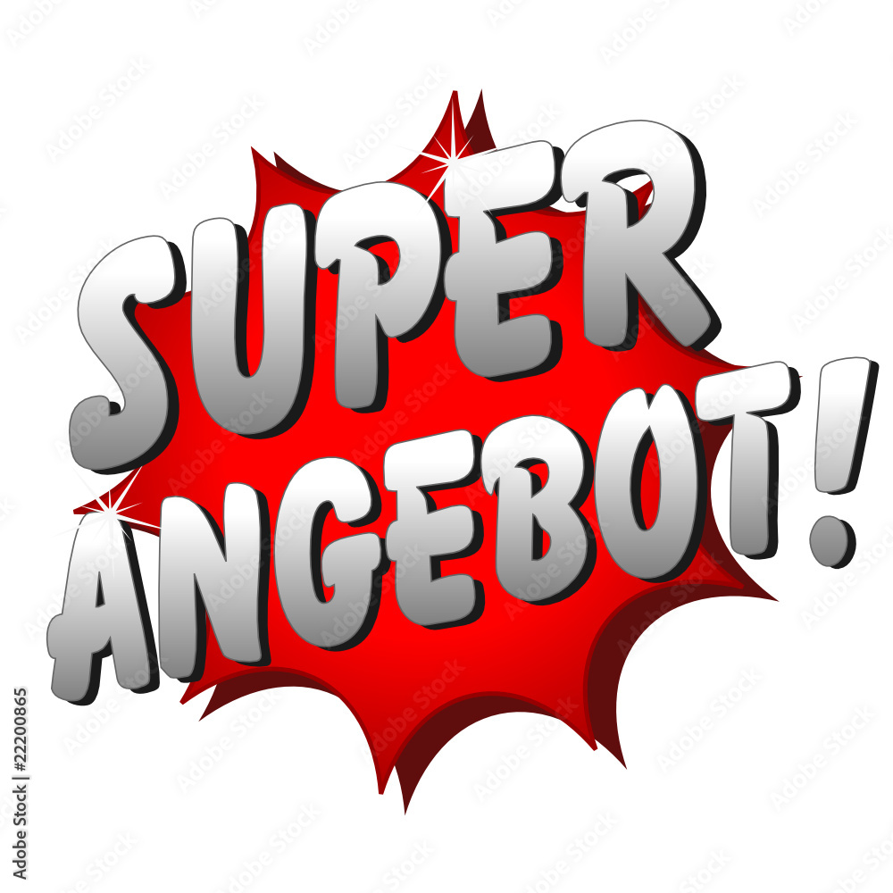 SUPER Angebot Stock-Vektorgrafik | Adobe Stock