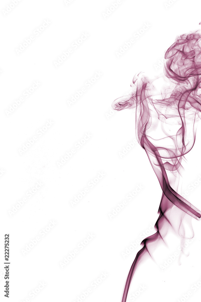 Humo con fondo blanco Stock Photo | Adobe Stock