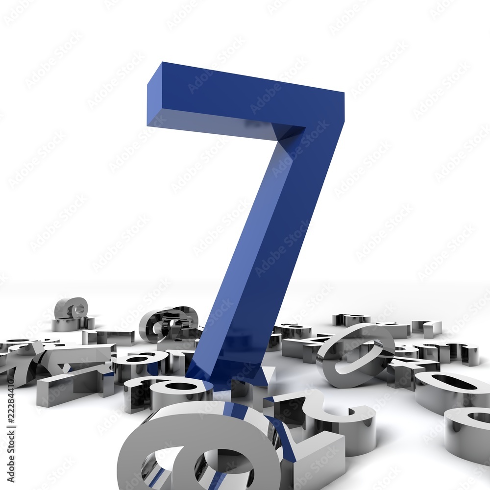 Number Seven Stock Illustration | Adobe Stock