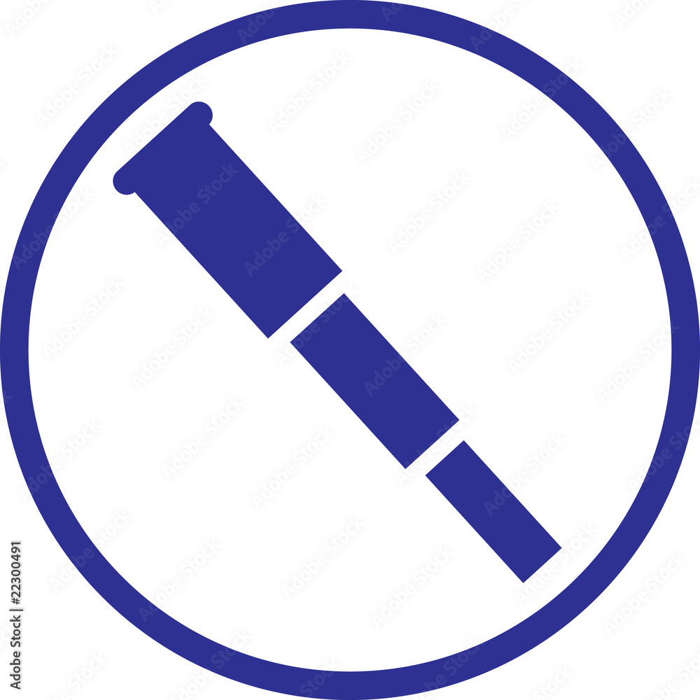 Telescope Icon / Fernrohr Icon Stock Vector | Adobe Stock