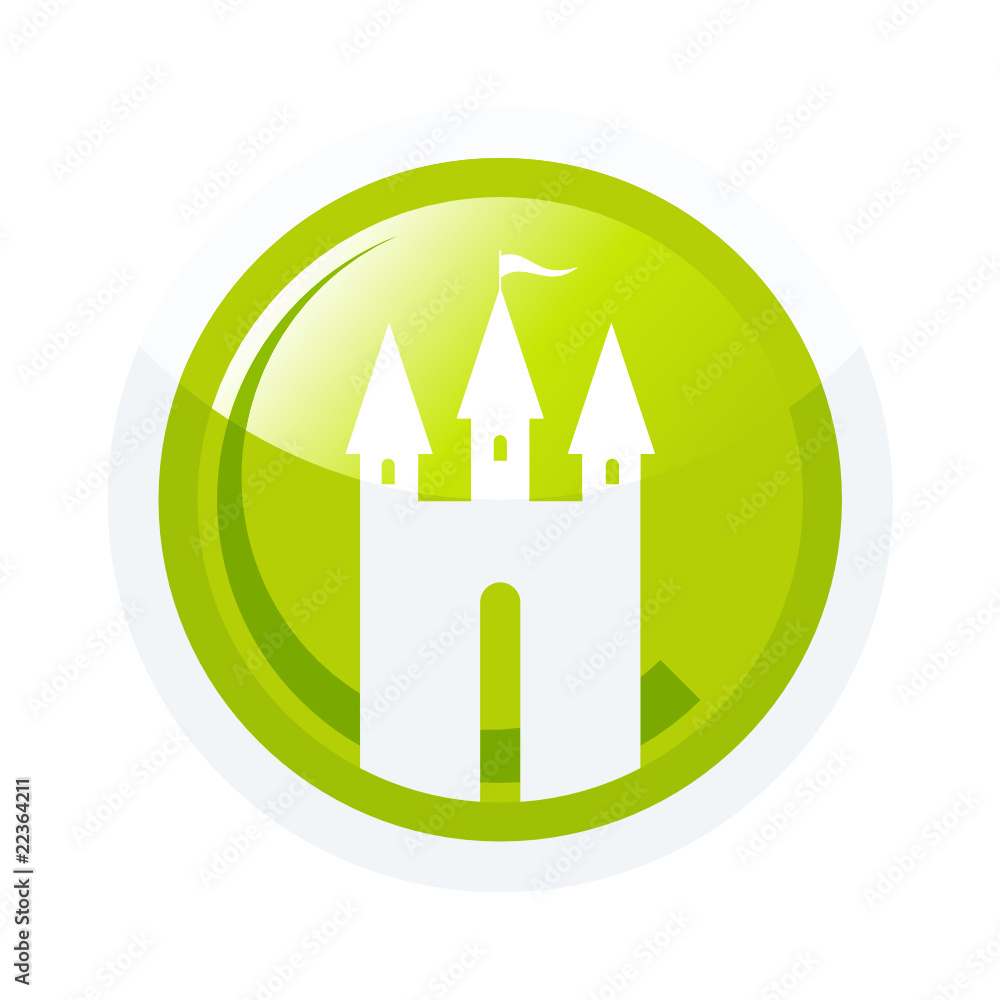 schloß burg symbol zeichen icon Stock Vector | Adobe Stock