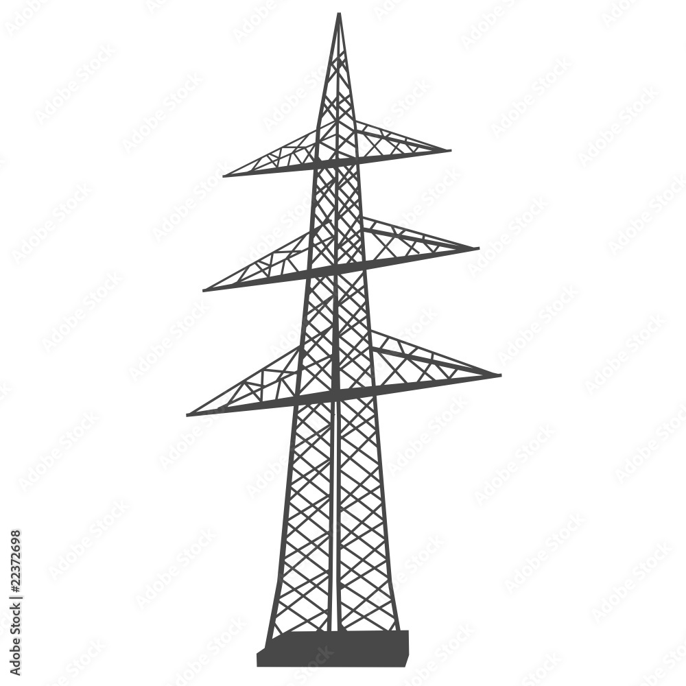 strommast Stock Vector | Adobe Stock