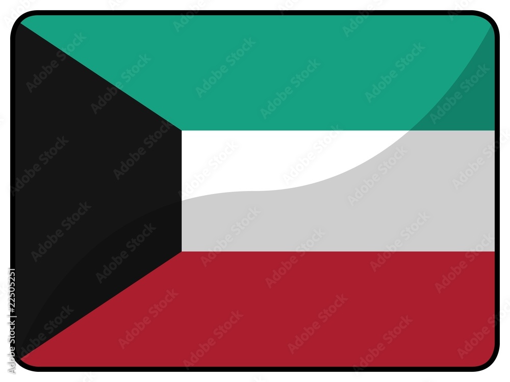 drapeau koweit kuwait flag Stock Illustration | Adobe Stock