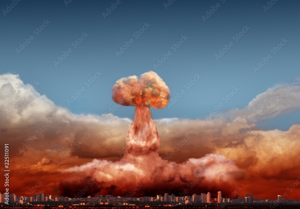 explosion of atomic bomb Stock Photo | Adobe Stock