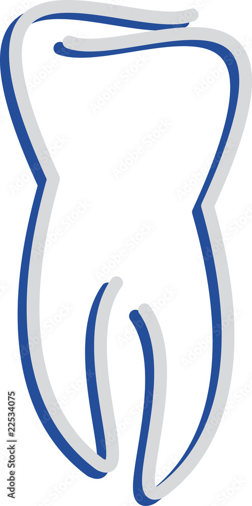 Zahn Symbol Stock-Vektorgrafik | Adobe Stock