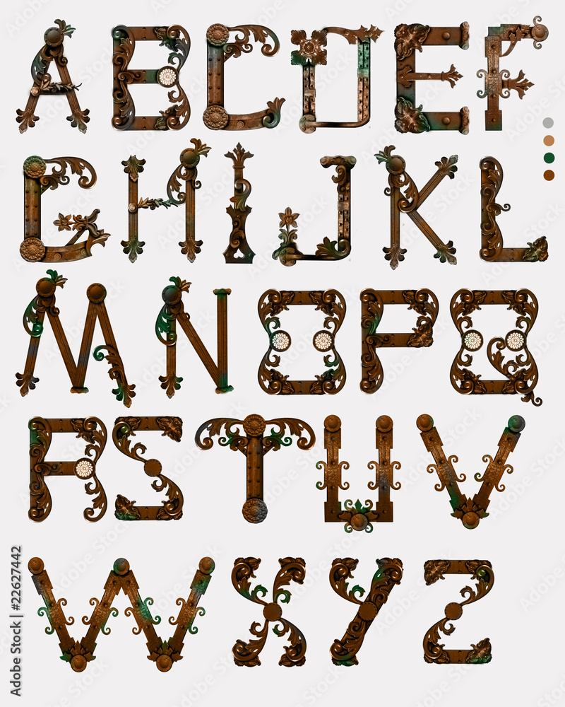 Alphabet Enluminure Stock Photo | Adobe Stock