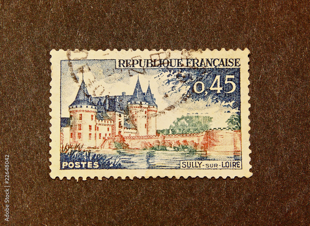 Un timbre français Stock Photo | Adobe Stock