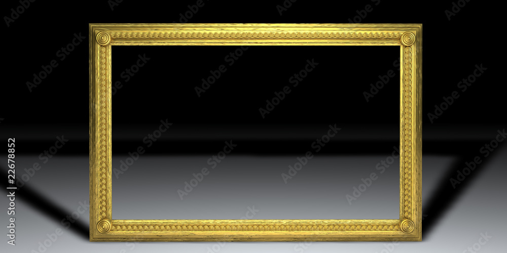 Golden frame Stock Illustration | Adobe Stock