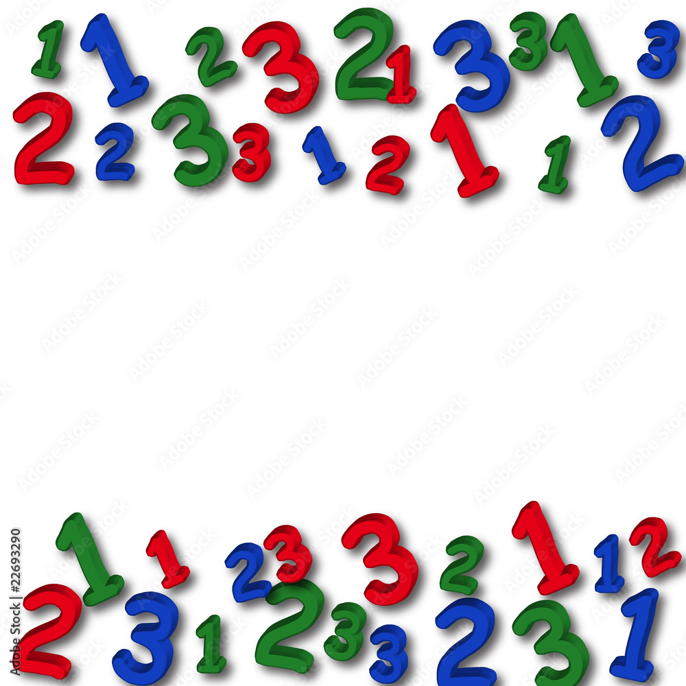 Number Border Stock Illustration | Adobe Stock