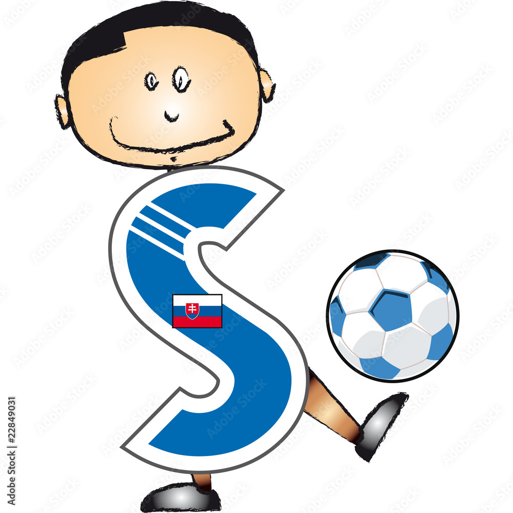 Alphabet Football lettre S Stock Illustration | Adobe Stock
