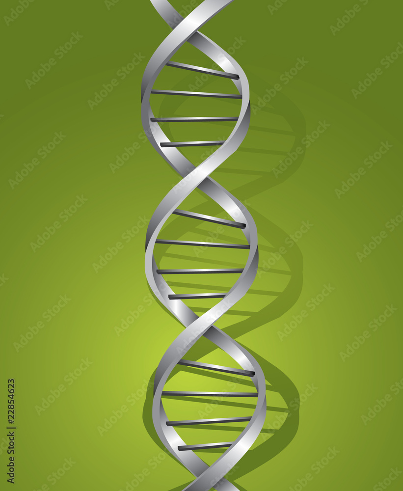 Silver dna spiral Stock Vector | Adobe Stock