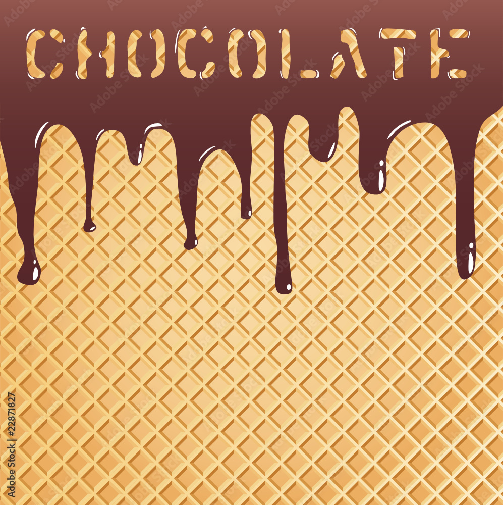 choco on wafer Stock Vector | Adobe Stock
