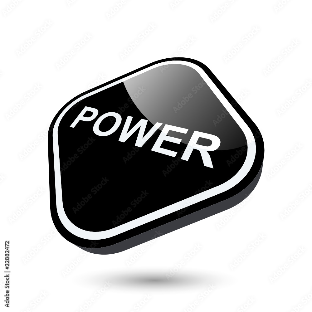 power zeichen symbol button icon Stock Vector | Adobe Stock