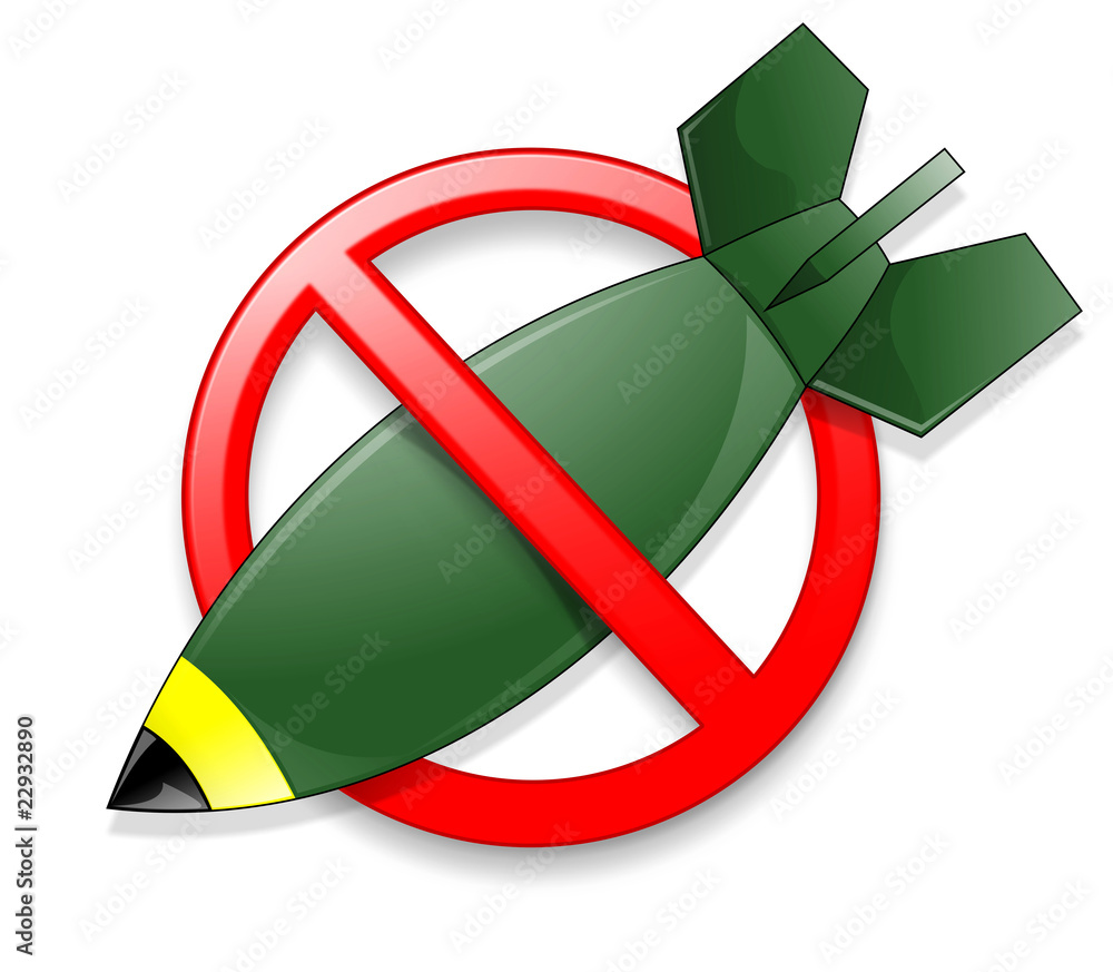 No bombs sign Stock Illustration | Adobe Stock