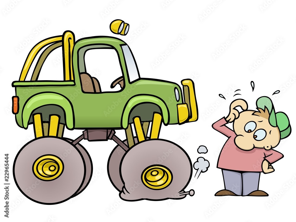 Flat Tire Clipart