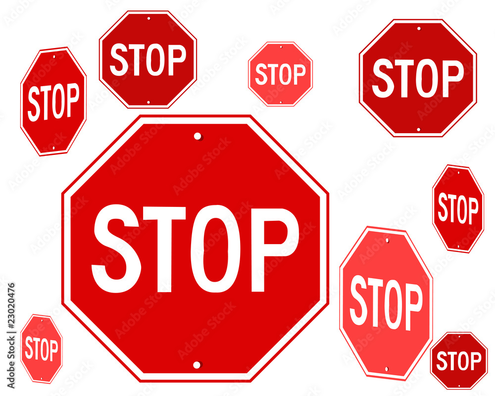 Stop symbol Stock Vector | Adobe Stock