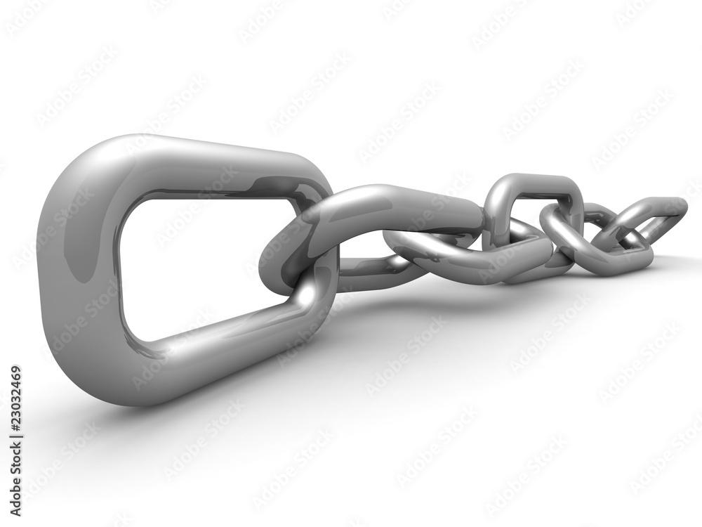 Link and connecting concept in white background Stock Illustration ...