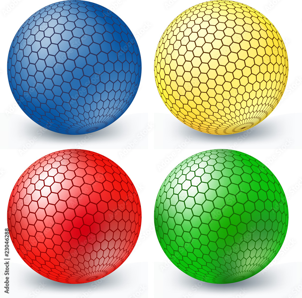 Vector colorful balls for web design Stock Vector | Adobe Stock