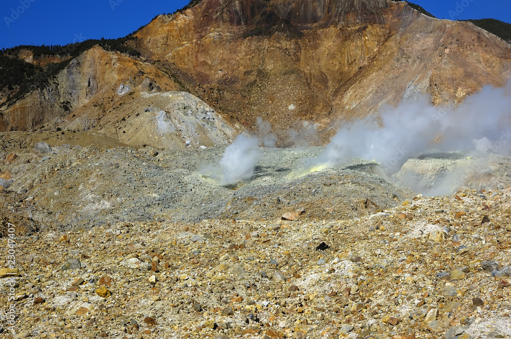 Mount Papandayan Volcanic Crater Stock Photo | Adobe Stock