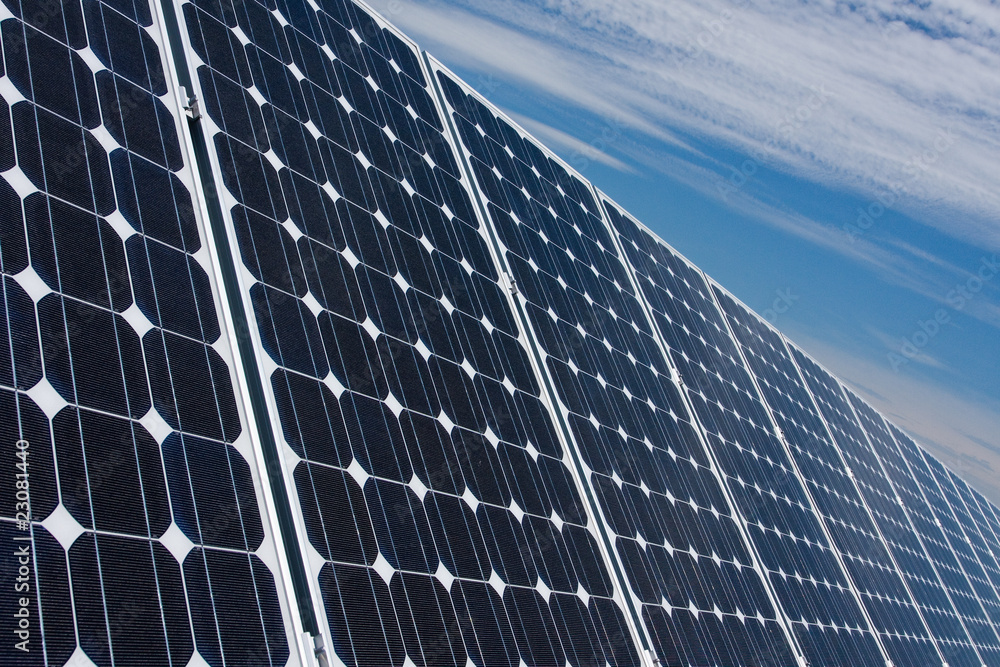 Solar Panel Array B Stock Photo | Adobe Stock