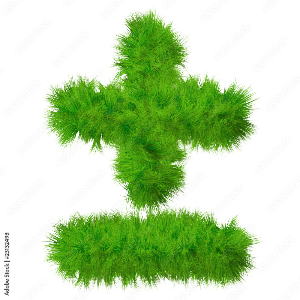 High resolution conceptual grass symbol isolated on white Stock ...