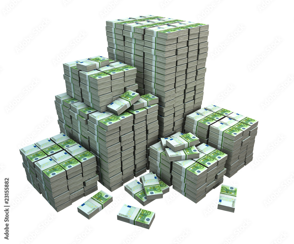 Geldstapel Stock-Illustration | Adobe Stock