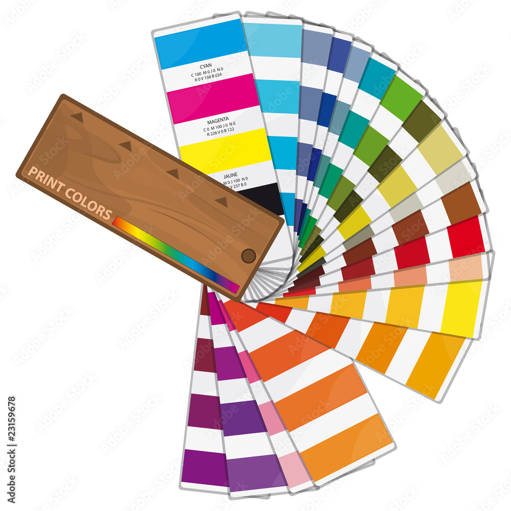 Nuancier de couleurs, vecteur Stock Vector | Adobe Stock
