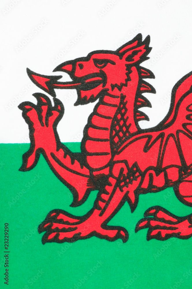 Welsh Flag Wales) Stock Photo | Adobe Stock