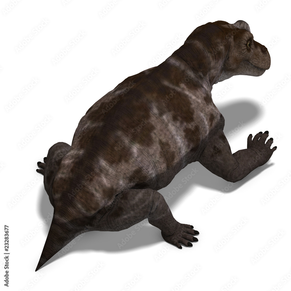 Dinosaur Keratocephalus. 3D rendering with clipping path and sha Stock ...