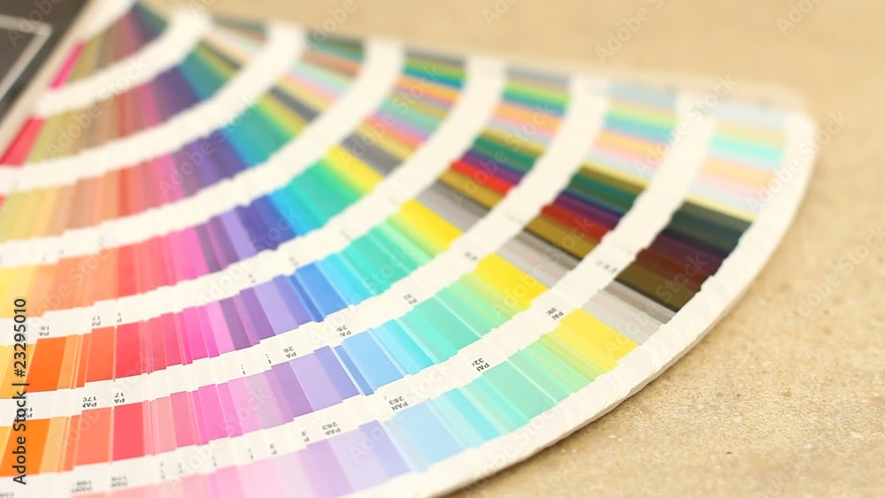 Pantone color guide spectrum Stock 비디오 | Adobe Stock