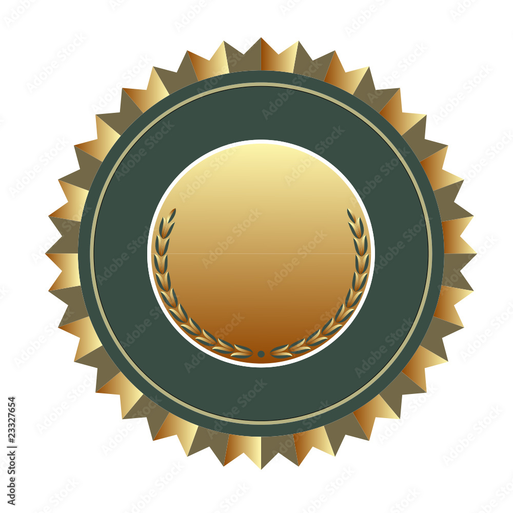gold medallion Stock Vector | Adobe Stock