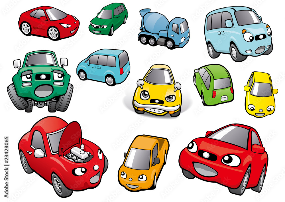 Personification cars Stock 벡터 | Adobe Stock